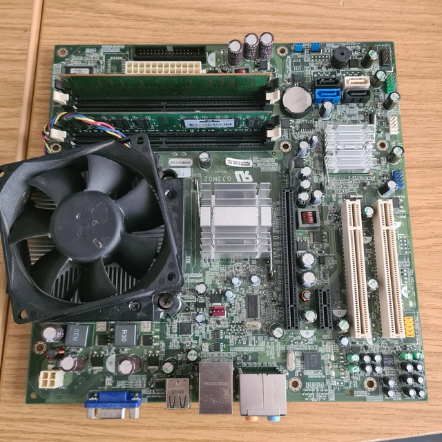 DELL SOCKET 775 LGA775 Motherboard & Intel E6750 CPU & 2GB RAM - 0RK936 ...