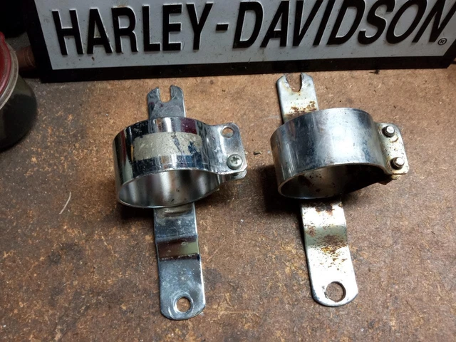 HARLEY 6 12 Volt Spark Coil Brackets Knuckle Wl Panhead Shovelhead ...