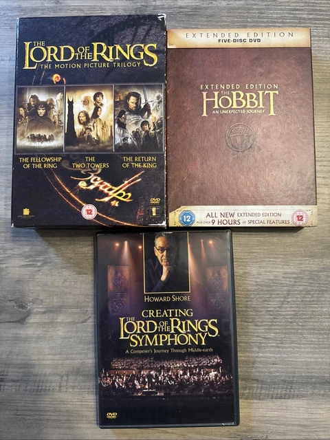 LORD OF THE Rings Trilogy - Hobbit Extended - Creating Symphony DVDs £7 ...