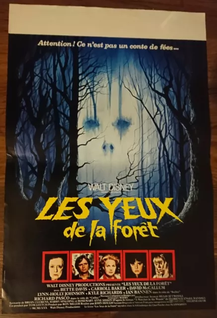 Affiche Du Film Les Yeux De La Foret 1980 De John Hough 40x53 5cm Bon