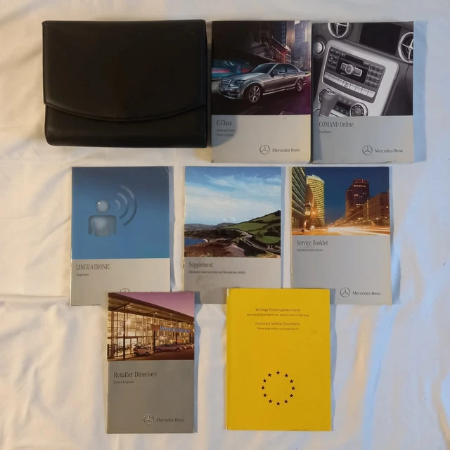 MERCEDES C CLASS OWNERS MANUAL HANDBOOK GUIDE & WALLET 2011-2014 W204 ...