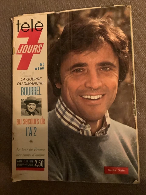 TÉLÉ 7 JOURS 829 3/04/1976 S Distel, Bourrel 23/2715 EUR 10,00 ...