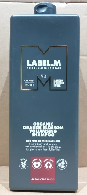 LABEL.M ORGANIC ORANGE Blossom Volumising Shampoo 1000ml £53.00 ...