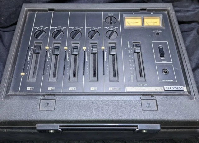 SONY MX-510 / 5 Channel Stereo Microphone Mixer (Untested) £78.28 ...