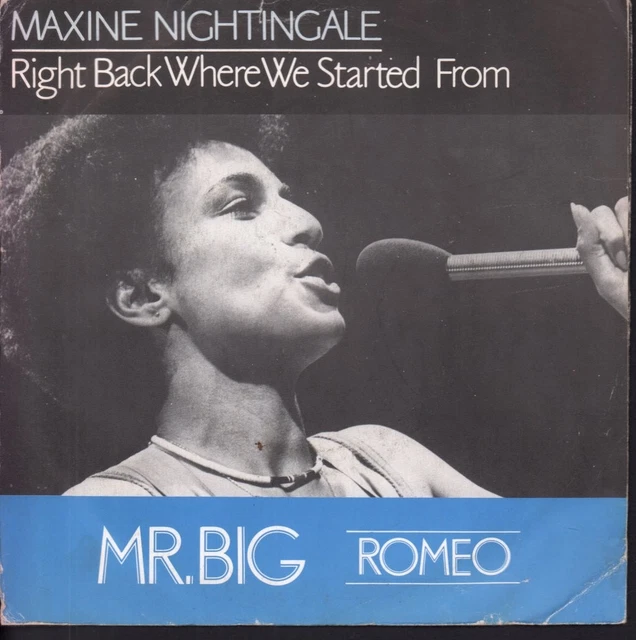 MAXINE NIGHTINGALE / Mr Big Right Back Where We Started From / Romeo 7 ...