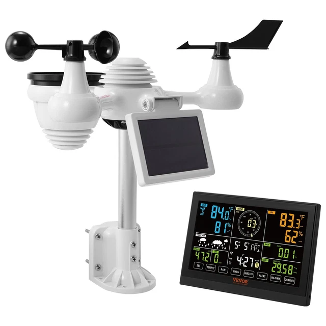 STATION MÉTÉO SANS Fil Intérieur Extérieur Numérique Hydromètre Écran Couleur EUR 169,90 ...