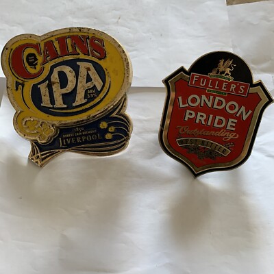 USED FULLERS LONDON Pride Metal Bar Pump Badge Sign Logo Man cave NO ...