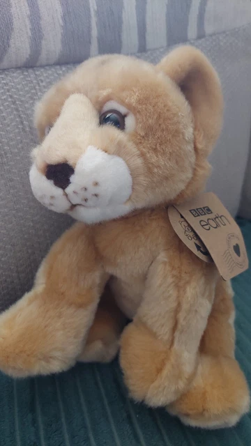 NEW MEDIUM BBC EARTH BABy ANIMAL SOFT TOY LION cub PLUSH TOY SAFARI ...