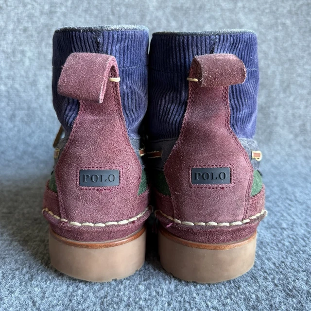 POLO RALPH LAUREN Country Ranger Mid Boots Men’s 11.5 Color Block Suede ...