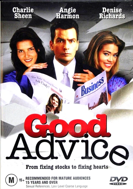 GOOD ADVICE DVD Charlie Sheen - Denise Richards Comedy Romance - REGION ...