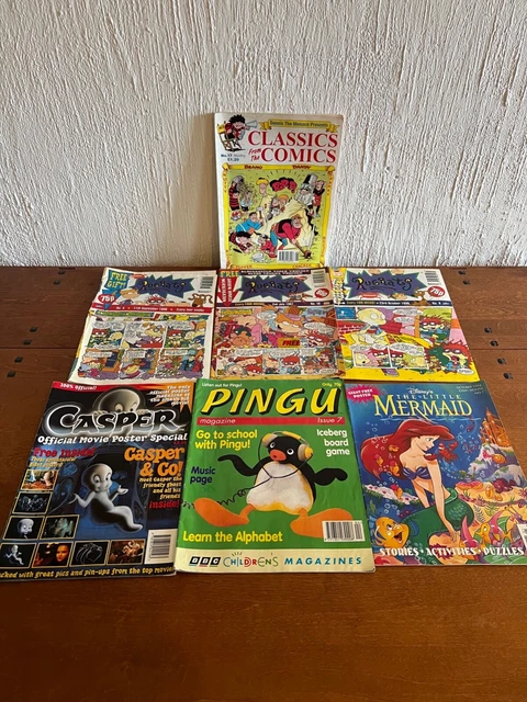 90S CHILDREN'S MAGAZINE VINTAGE Pingu, Rugrats, Casper and Classic ...