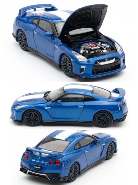 MOTORHELIX 1/64 NISSAN GT-R R35 50th Anniversary Wangan Blue M63501 ...