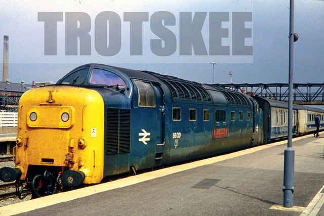 35MM SLIDE BR British Railways Diesel Loco Class 55 55010 c1983 ...