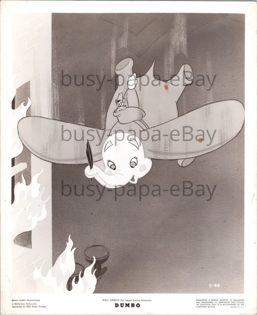 ORIGINAL 1941 DUMBO Elephant Animated Walt Disney Cartoon Press Kit ...