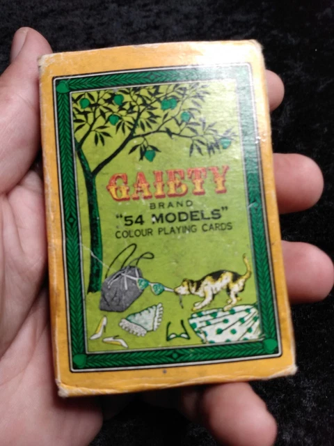 VINTAGE GAIETY BRAND 54 Models No. 202 Colour Playing Cards Hong Kong ...