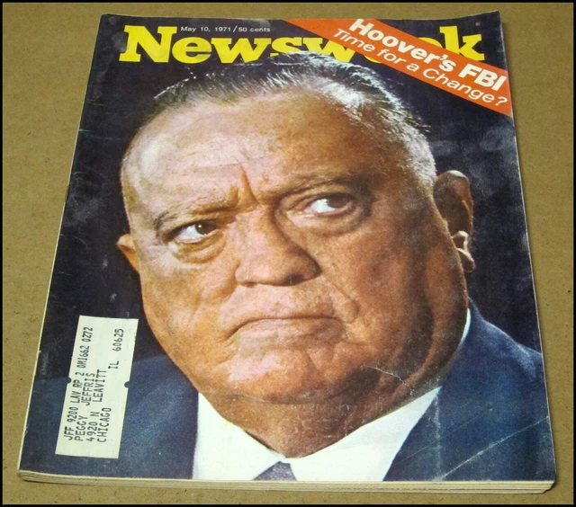 5/10/1971 NEWSWEEK MAGAZINE J Edgar Hoover FBI Albrecht Durer Hank ...