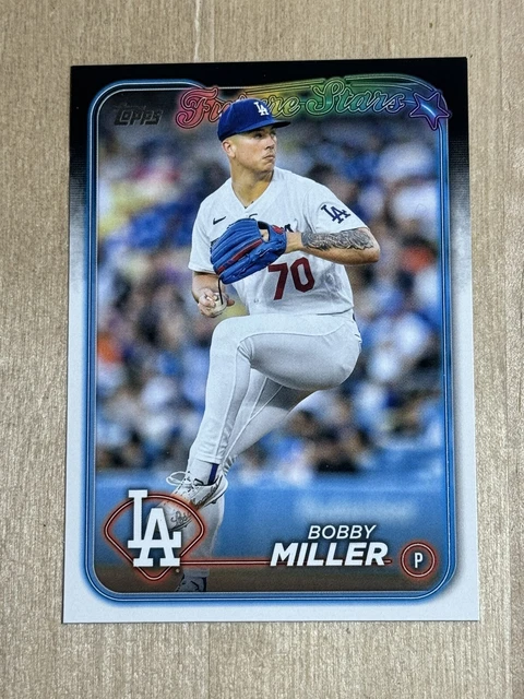 2024 LOS ANGELES Dodgers Bobby Miller Topps Series One FUTURE STARS ...