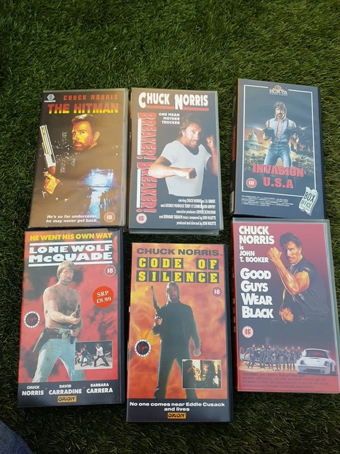 CHUCK NORRIS BUNDLE - vhs video tapes -x 6 £19.99 - PicClick UK