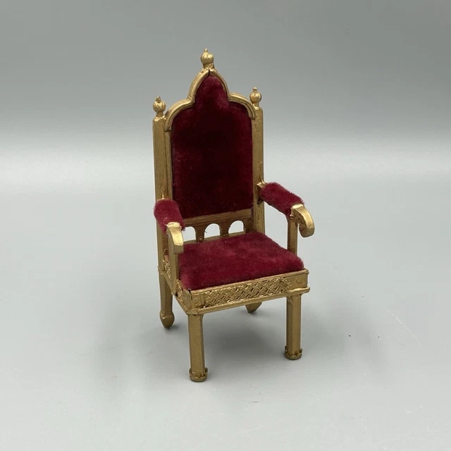 DOLLS HOUSE 1:12 Occasional Chair Throne Medieval Artisan Masters ...