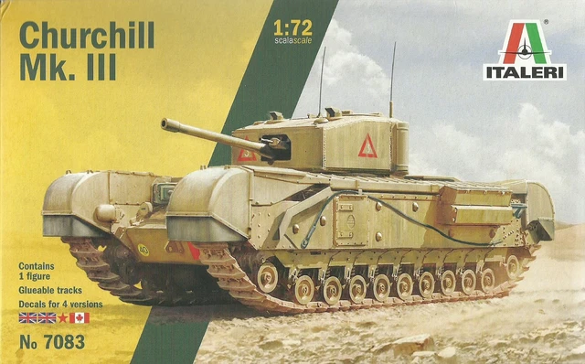ITALERI 1/72 (20MM) Churchill Mk III Tank (IT7083) £15.99 - PicClick UK