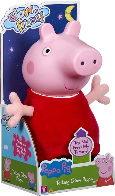PEPPA PIG GLOW Friends Talking George, preschool interactive soft toy ...