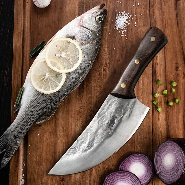 6.9 INCH SERBIAN Hand Forged Butcher Boning Knife Kitchen Hunting Chef ...