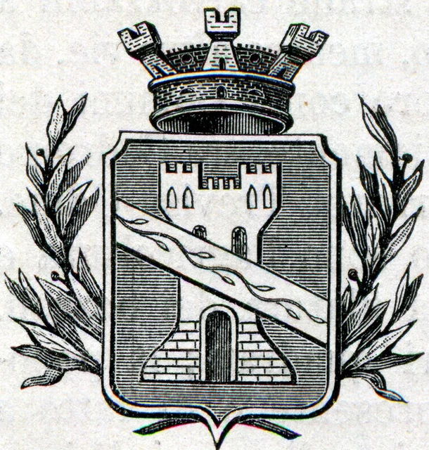SAN VITO AL Tagliamento: piccolo stemma del 1905. Friuli. Stampa antica ...