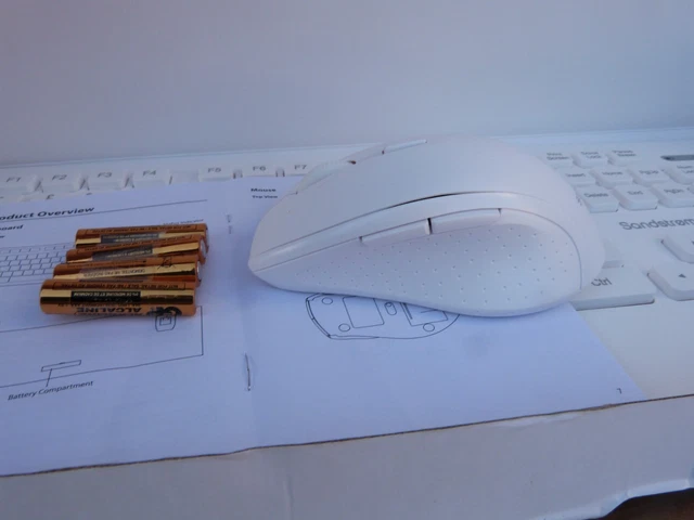 SANDSTROM WIRELESS HEAVY Duty Desktop Keyboard & Mouse Combo - White £ ...