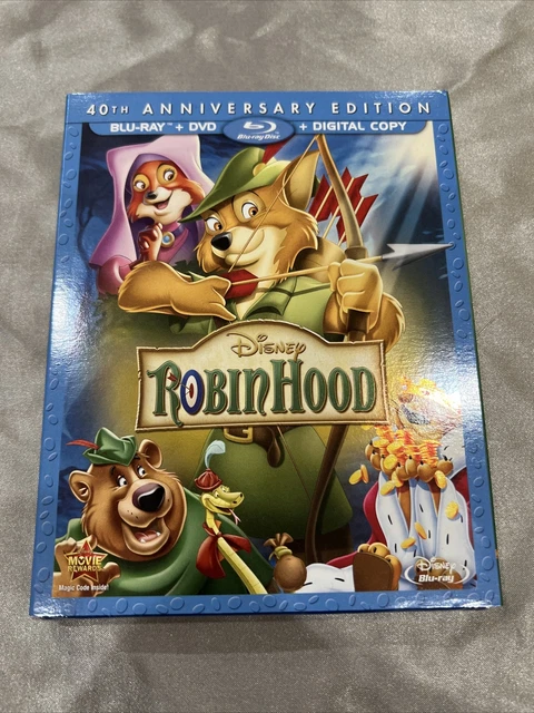 DISNEY’S ROBIN HOOD Blu-ray DVD Digital Copy 40th Anniversary Edition ...