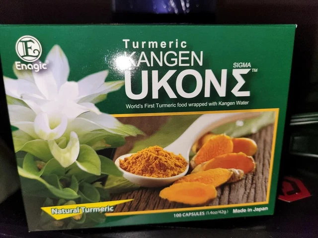 ENAGIC TURMERIC KANGEN Ukon Organic Multivitamins Vegeterian Capsules ...