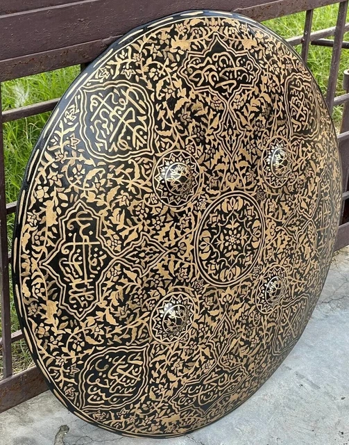 MEDIEVAL ISLAMIC SHIELD Hand Crafted Indo Persian Shield Arabic ...