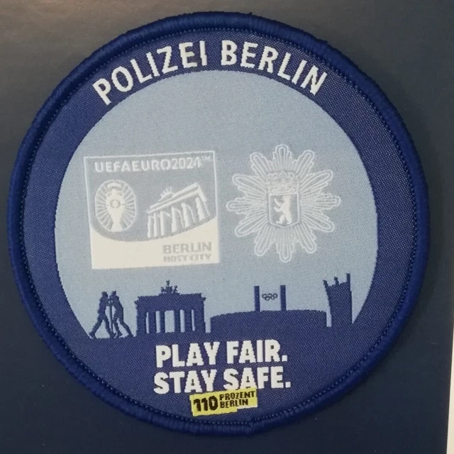PATCH, POLIZEI BERLIN, UEFA EURO 2024, EM 24 EUR 17,50 - PicClick DE
