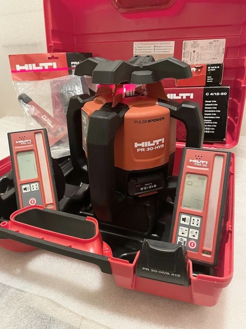 HILTI PR 30-HVS A12 Rotationslaser mit PRA30,PRA20 PRA 83,C4/12-50,B12 ...