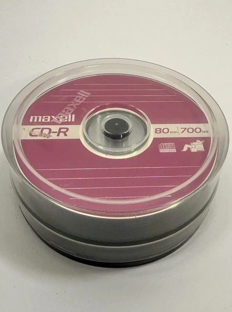 MAXWELL CD-R 80MIN/700MB 23 Count; Blank CD’s + 20 Sealed Jewel CD ...