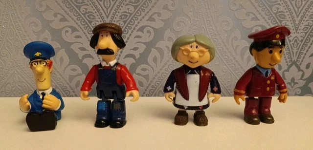 POSTMAN PAT 4 Inch Figures X 4 Postman Pat Ted Glen Ajay Mrs Goggins ...