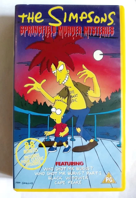 THE SIMPSONS - Springfield Murder Mysteries (PAL VHS, 1997, Animated) £ ...