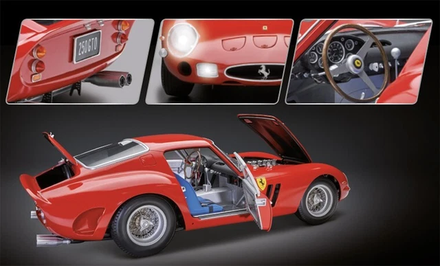 DEAGOSTINI BUILD FERRARI 250 GTO 1/8 SCALE centauria complete set GT £ ...