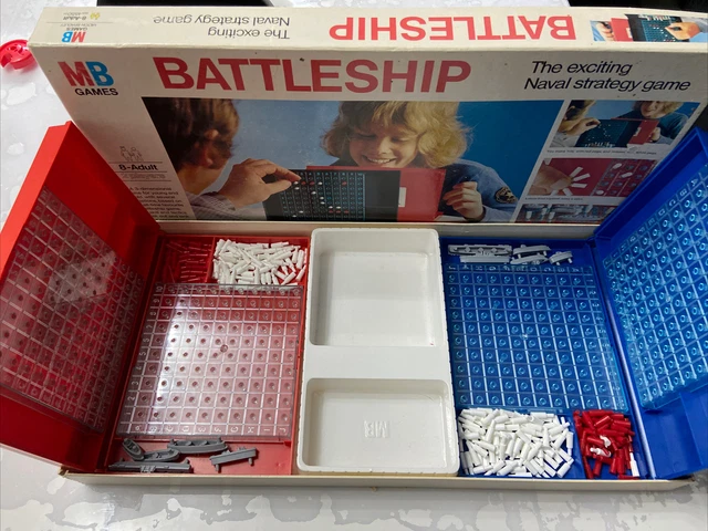 VINTAGE MB GAMES Battleship Naval Strategy Game 1975 Retro Board Game ...