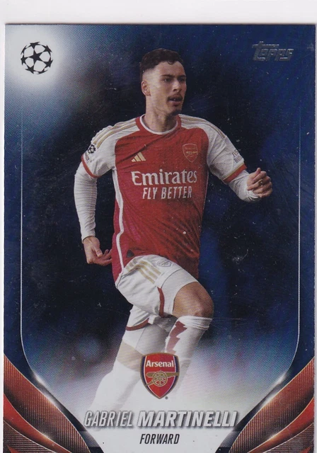 TOPPS CL CLUB Competition 2023-24 No. 23 Gabriel Martinelli Blu 203/250 ...
