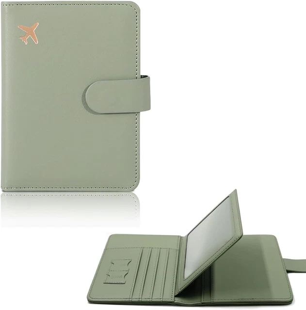 PASSPORT HOLDER COVER Case Wallet, RFID Blocking Leather Travel ...