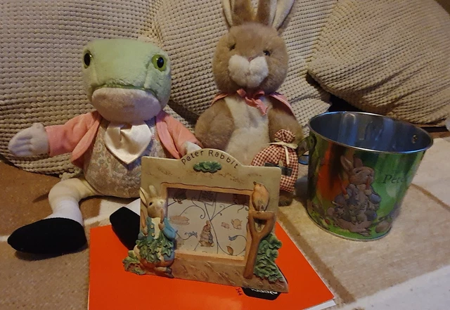BEATRIX POTTER JEREMY Fisher Frog Plush Eden Toys Peter Rabbit £7.00 ...