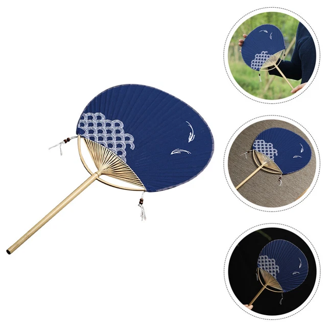 TRADITIONAL CHINESE JAPANESE Paddle Fan Circular Fan Japanese Hand Fan ...