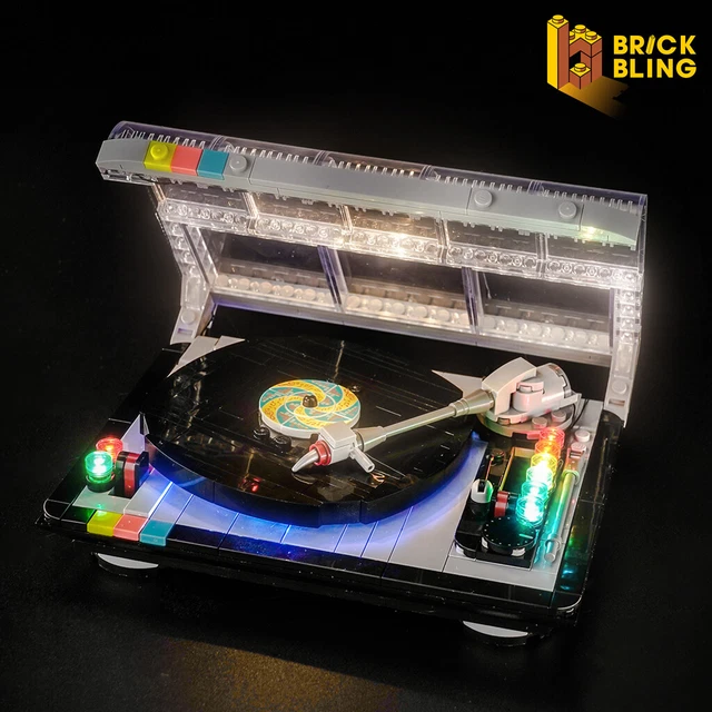 BRICKBLING KIT D'ÉCLAIRAGE LED pour LEGO Le tourne-disque vintage 40699 ...