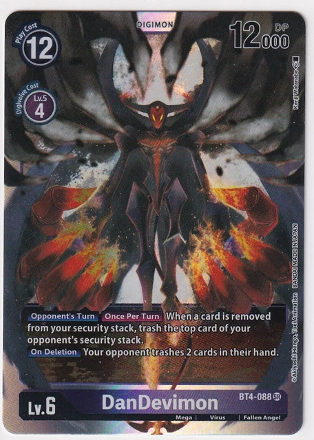 DIGIMON GREAT LEGENDS - Dandevimon Super Rare - Bt4-088 Comme Neuf ...