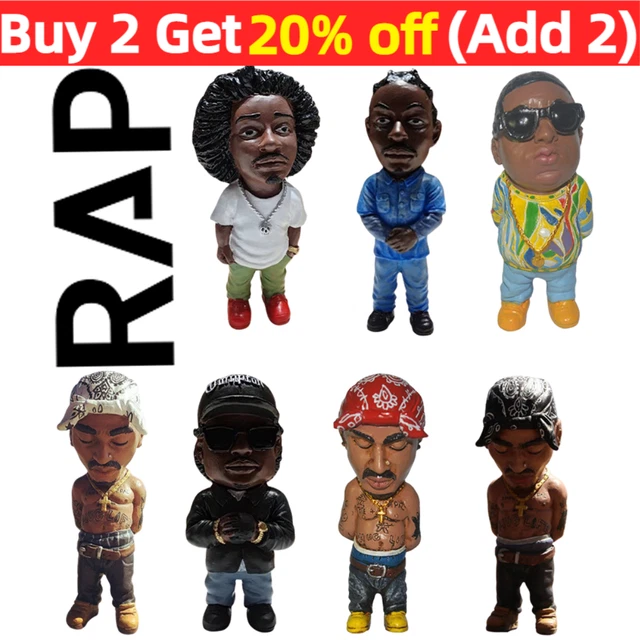UK RAP STAR Figure 2Pac Shakur B.I.G. Notorious Biggie Rapper Bro ...