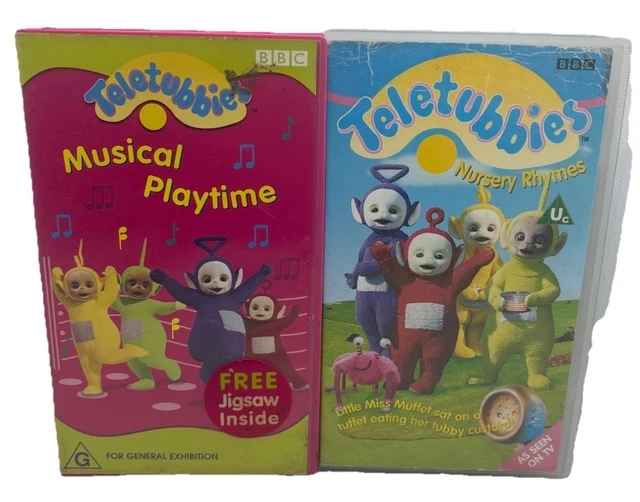 2X TELETUBBIES VHS Video Tapes (Musical Playtime, Nursery Rhymes) BBC ...