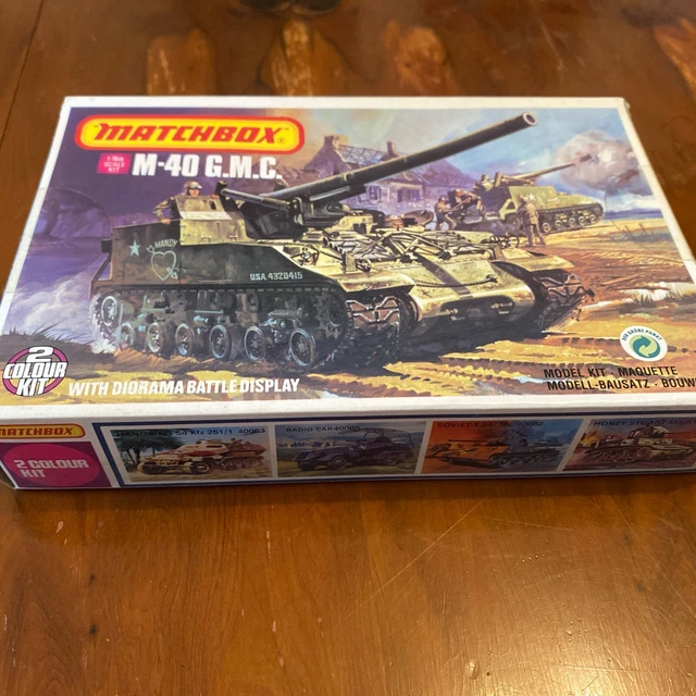 MATCHBOX M-40 G.M.C. SPG 1:76 Scale Model Tank Kit PK-86 Sealed £15.00 ...