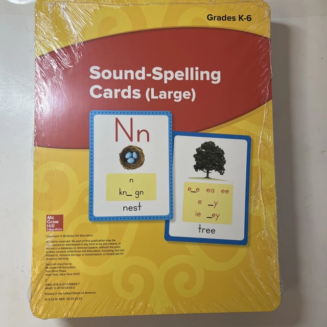 WONDERS SOUND SPELLING Cards (Large) Grades K-6 Elementary Reading ...