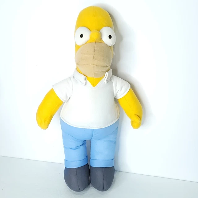 THE SIMPSONS 16& Homer Simpson Plush Stuffed Animal Blue Pants White ...