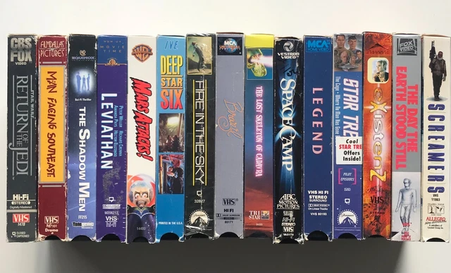 SCIENCE FICTION AND Fantasy VHS Lot Bundle Sci-fi Alien Space 80s 90s ...